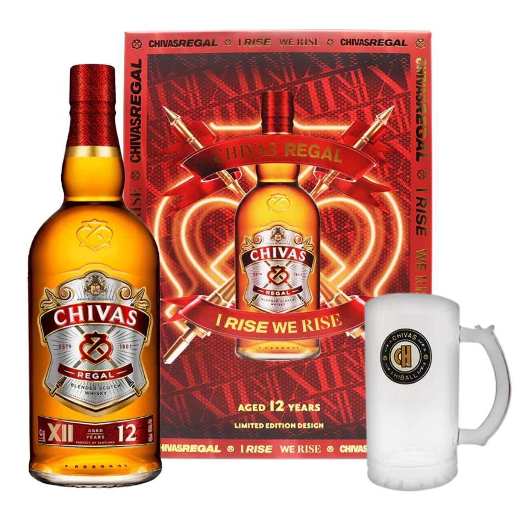 Chivas Regal 12YO Gift Pack 1000ml – Solid Wine Online
